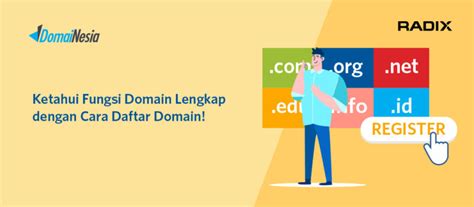 Domain Adalah Cara Memilih Domain Untuk Website DomaiNesia