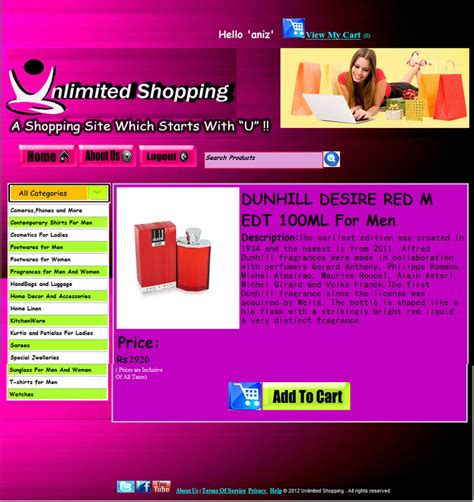 Screenshots Of Online Shopping Cart Using Aspnet Computer