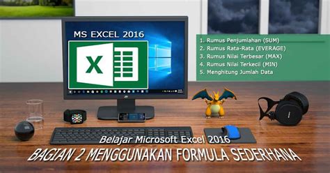 Belajar Menggunakan Rumus Formula Sederhana Ms Excel 2017 Blog On