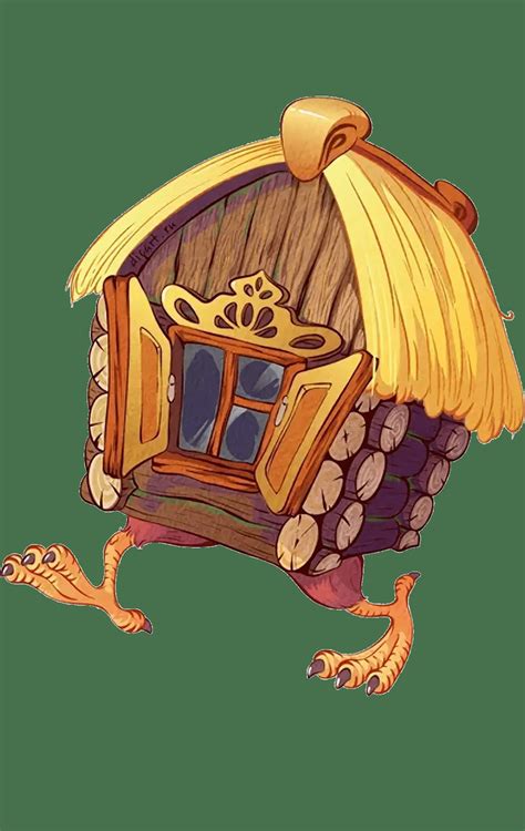 Рисунки избушка на курьих ножках 2 класс