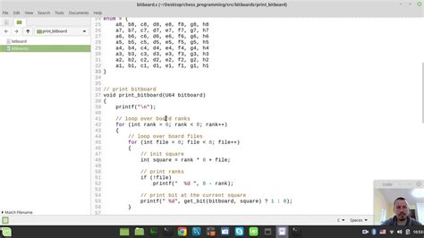 How To Print A Single Bitboard Chess Programming Youtube
