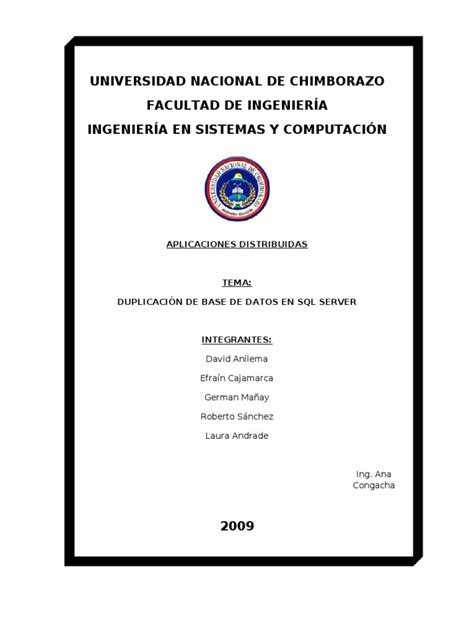 Duplicación De Base De Datos En Sql Server Pdf Servidor Sql De