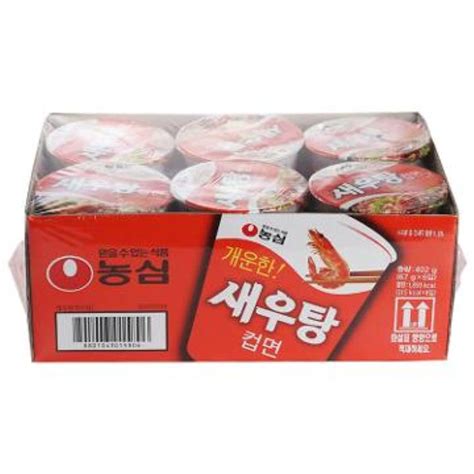 컵번들 새우탕 67gx6입 주 농심 배민 장보기∙쇼핑