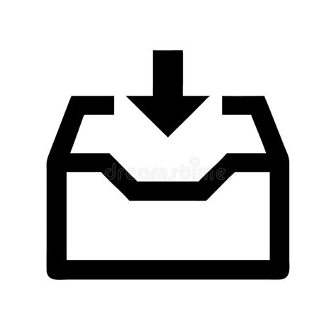 Inbox Icon Vector Stock Illustration Illustration Of Minimalist