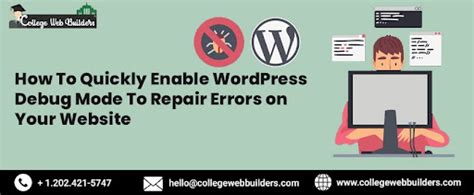 How To Quickly Enable Wordpress Debug Mode To Repair Errors On Your Website