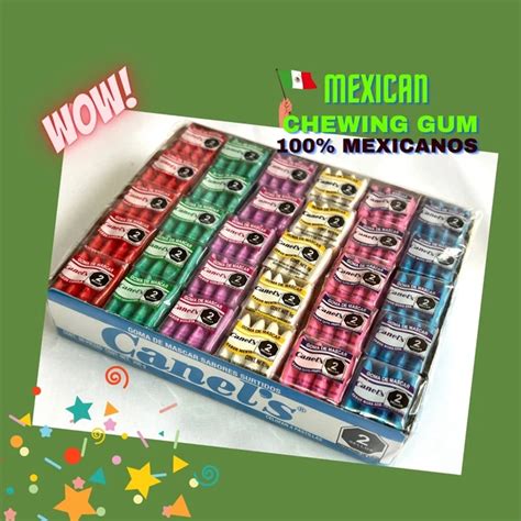 Canels Chewing Gum Mexican Candy Chicles 100 Mexicanos 60 Packages