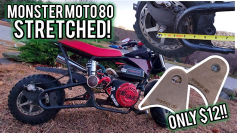Monster Moto 80 Mini Bike Stretched For 12 Amazon Tabs Youtube