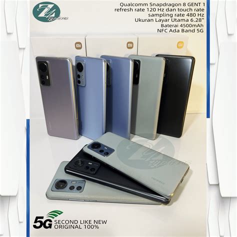 Jual Xiaomi 12 5G 8GB 256GB 12GB 256GB 8 Gen 1 5G 50MP 6 28 120HZ 4500mAh Second Like New