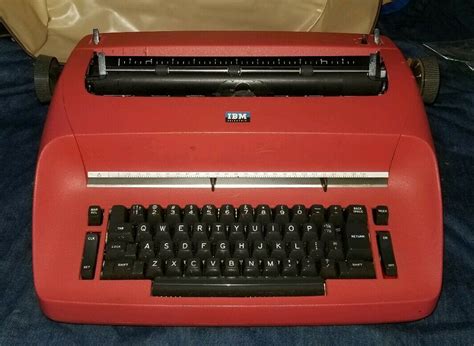 Vintage Ibm Selectric Typewriter Model 71 Red Prestige Font 14445532