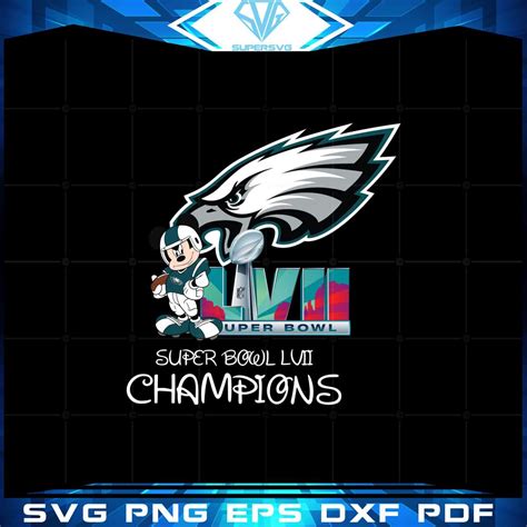 Mickey Philadelphia Eagles Super Bowl Lvii Champions Png