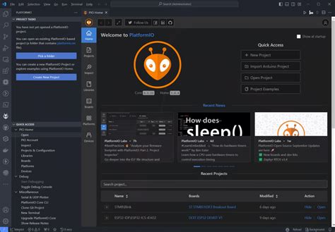 Getting Started With Platformio Unified Ide For Embedded Software Development Circuitstate