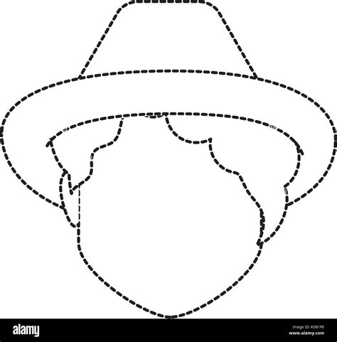 Dotted Shape Default Avatar Woman To Social User Stock Vector Image