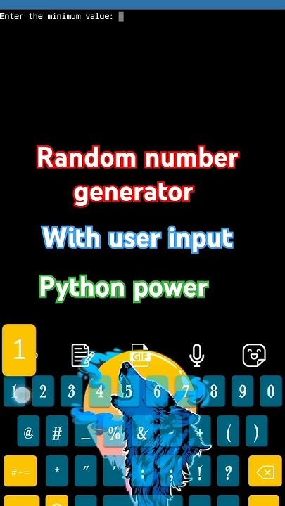 random number generator pythonprogramming youtube