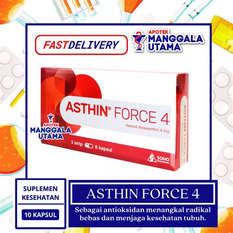 Jual Asthin Force 4 Mg Per Strip 10 Kapsul Shopee Indonesia