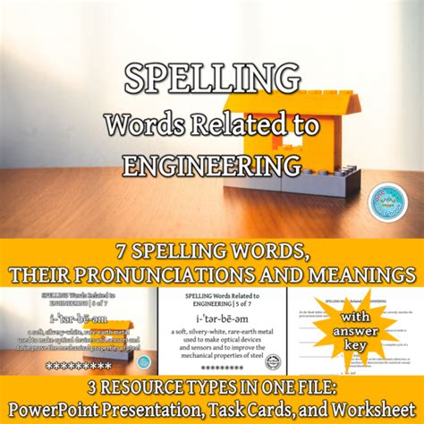 Spelling Words Related To Engineering Made By Teachers