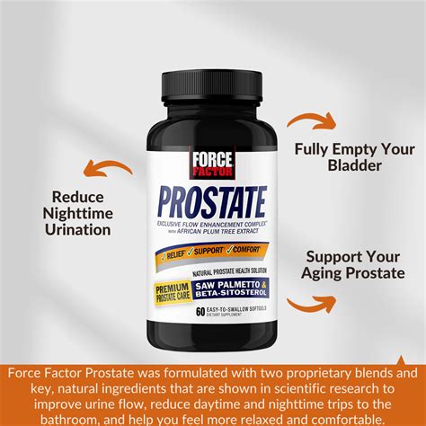 Force Factor Prostate Prostate Health 60 Softgels