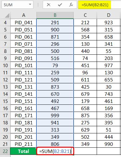 Sum Cells In Excel Examples On How To Sum Cells In Excel