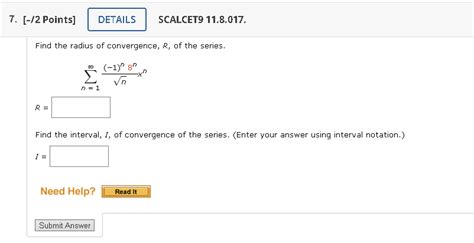 Solved Find The Radius Of Convergence R ﻿of The