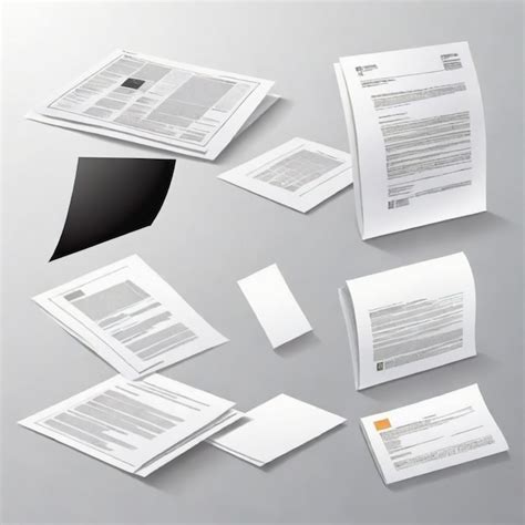 Individual Printing Documents Detailed Vector Set Premium Ai Individual Printing Documents Detailed Vector Set Premium Ai