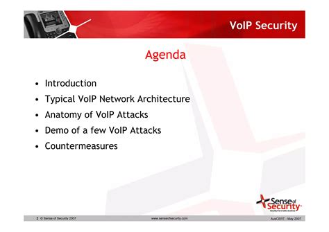 voip attacks and countermeasures in the corporate world ppt