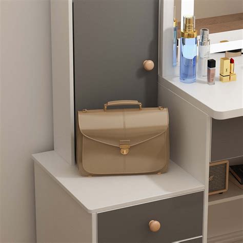 Latitude Run® Vinush Vanity Set With Stool And Mirror And Reviews Wayfair