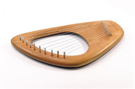 10 String Lyre Harp Pentatonic Musical Instrument Cherry Etsy