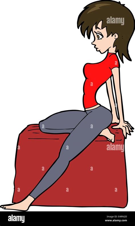 Cartoon Pin Up Pose Girl Stock Vector Image And Art Alamy