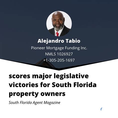 Scores Major Legislative Victories For South Florida Property Owners