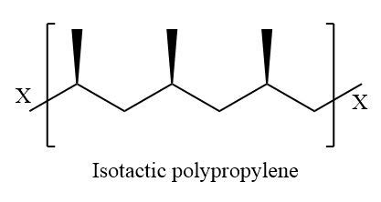 Draw A Six Carbon Chain Portion From Isotactic Polypropylene In Which