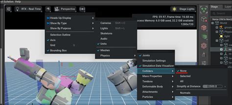How To Disable Rendering Of Colored Mesh Wrappers On Selected Prims Isaac Sim Nvidia