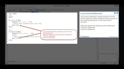 Vbscript Loops Youtube