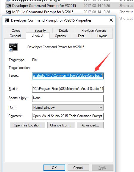 Visual Studio自带的的developer Command Prompt对话框 一菲聪天 博客园