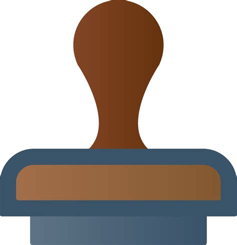 Stamp Flat Gradient Icon 42400576 Vector Art At Vecteezy