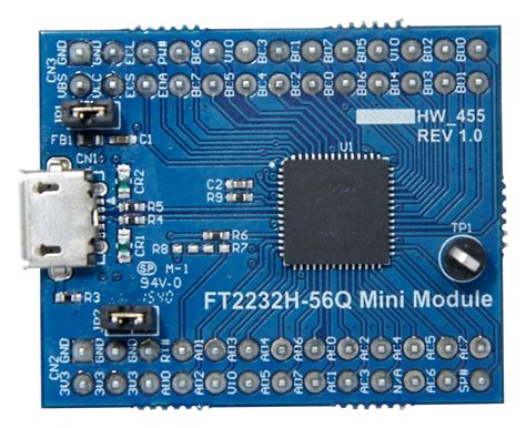Ft2232h 56q Mini Mdl Ftdi Evaluation Board Usb Fifo Serial 480mb S Two Port Bridge