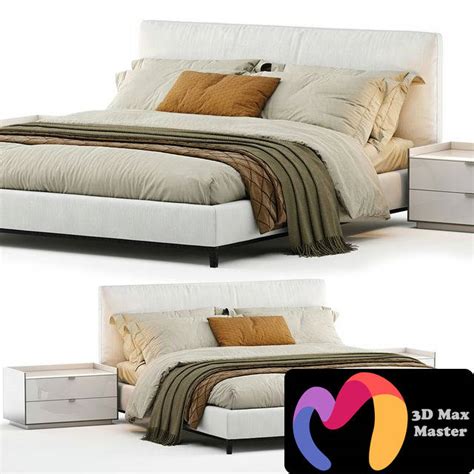 Bed Minotti Andersen 3d Max 3dmaxter