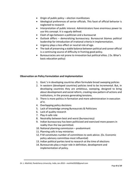 Public Policy Formulation Implementation And Evaluation Pdf