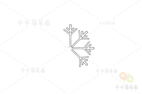 漂亮的雪花简笔画画法 天气