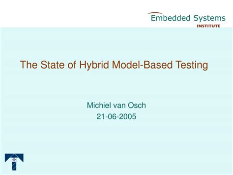 Ppt The State Of Hybrid Model Based Testing Powerpoint Presentation