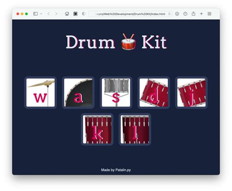 github patalin drum kit