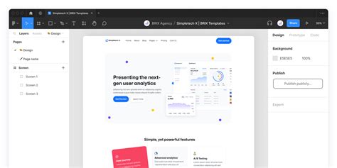 Simpletech X Technology SaaS Figma Template Free Figma Resource Figma Elements