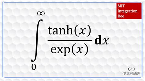 Int Tanhx Expx Dx X0 Inf Youtube