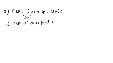 SOLVED First Passage Time Suppose 𝐏 is the probability transition matrix of a regular Markov