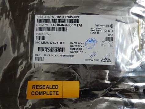 Pic18f87k22 Ipt Microchip Tradekorea