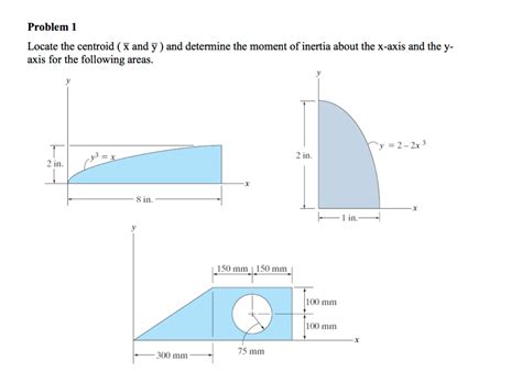 Solved Problem Locate The Centroid X And Y And Determine Chegg
