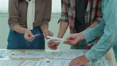 Team Of Creative Web Graphic Designer Planning Drawing Website Ux Ui
