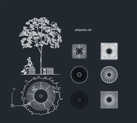 Tree Grids Dwg Arkipedia EN