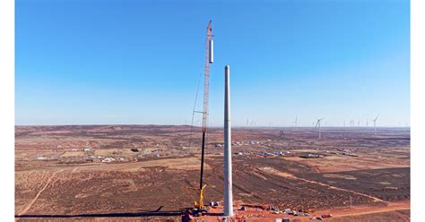 Xcmg Xca4000 Achieves Milestone With Installation Of Worlds Tallest Hybrid Tower Wind Turbine