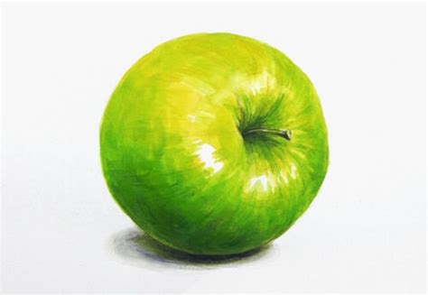 수채화 시작하기 사과 렛츠드로우