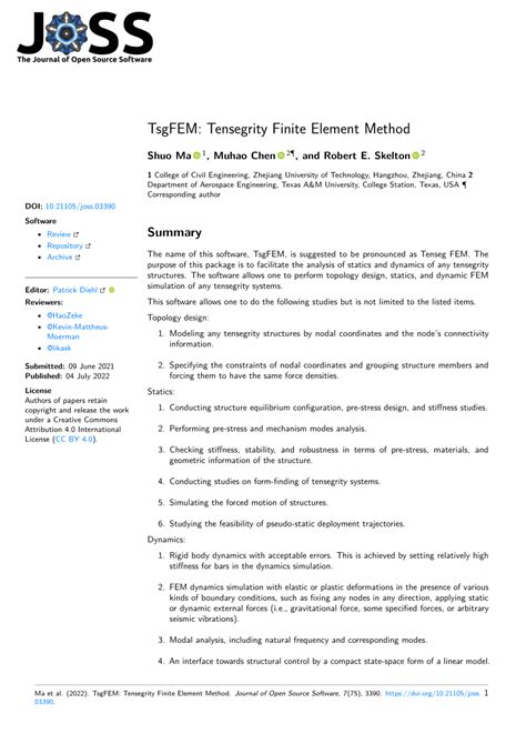 Pdf Tsgfem Tensegrity Finite Element Method