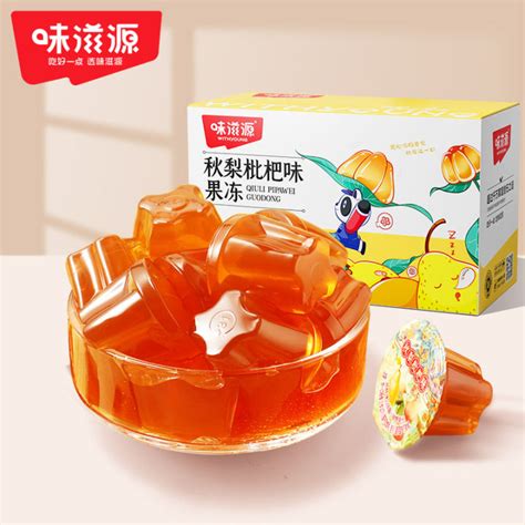 Shiyuan เยลลี่รสลูกแพร์ Loquat เยลลี่0เยลลี่พุดดิ้งไขมันสำหรับเด็กขนมขบ